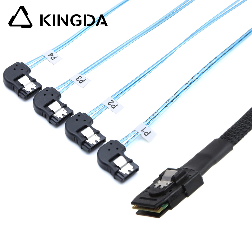 China Mini SAS HD SFF-8087 para 4X SATA com curvatura esquerda e ...