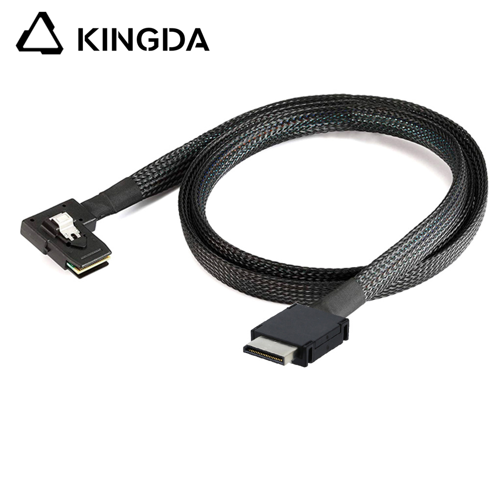 China PCIE Oculink SFF 8611 4I To left turn left bend SFF 8087 High-Speed Connection cables-JD ...